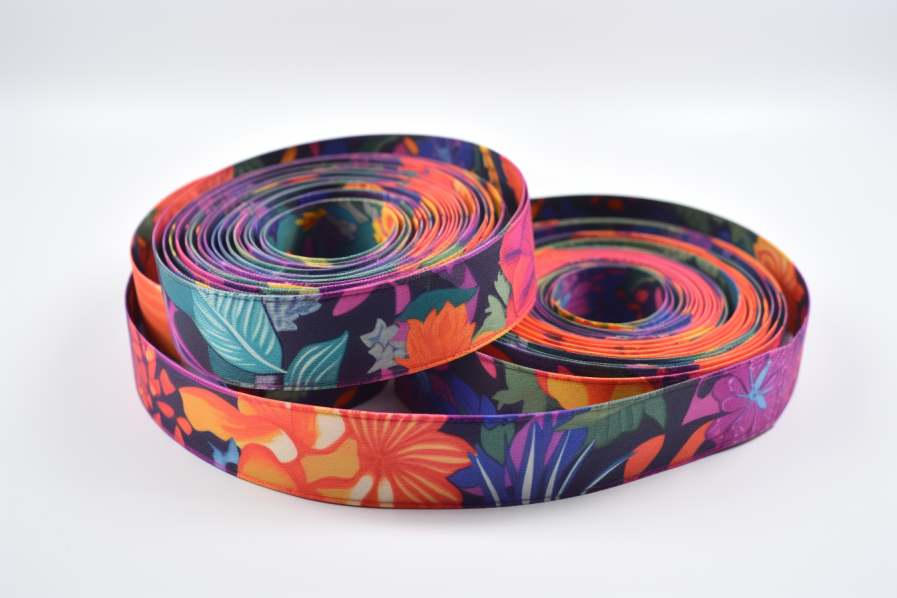 What is printed polyester webbing?